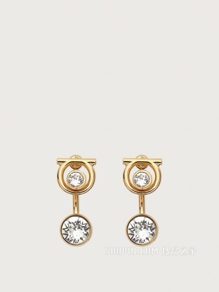 【Ferragamo/菲拉格慕】GANCINI水晶耳饰 760429 736635-搜品之家