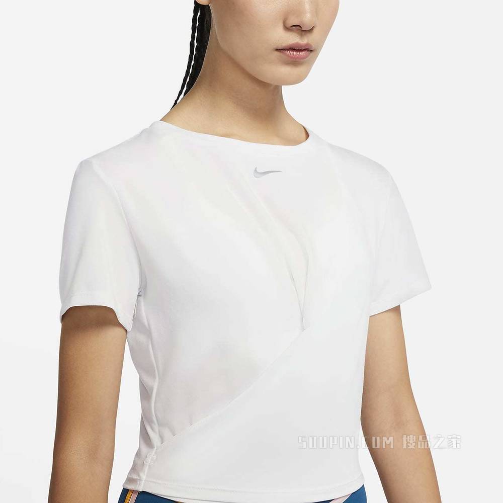 【Nike/耐克】Nike Dri-FIT One Luxe Twist 女子短袖上衣 DD4922-100-搜品之家