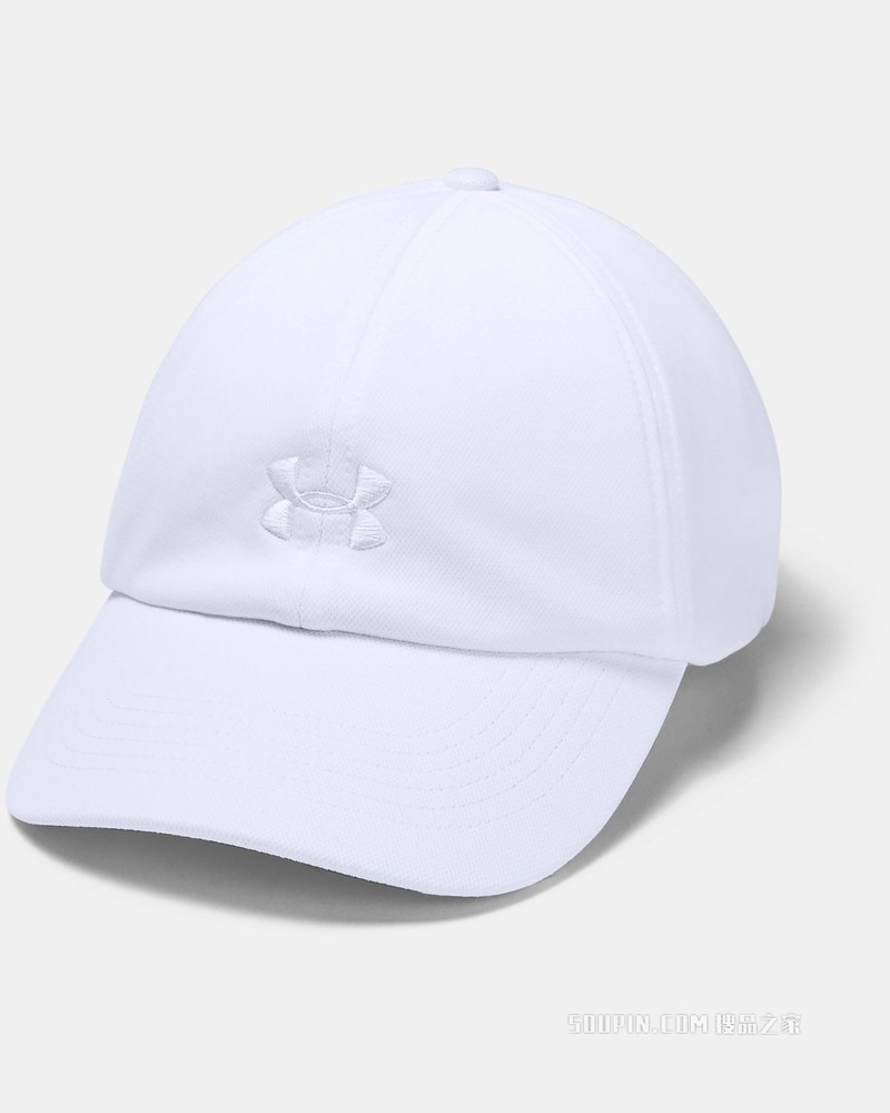 【安德玛】女士UA Play Up运动帽 1351267-100-搜品之家