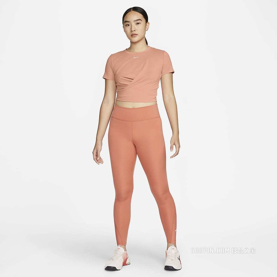 【Nike/耐克】Nike Dri-FIT One Luxe Twist 女子短袖上衣 DD4922-824-搜品之家