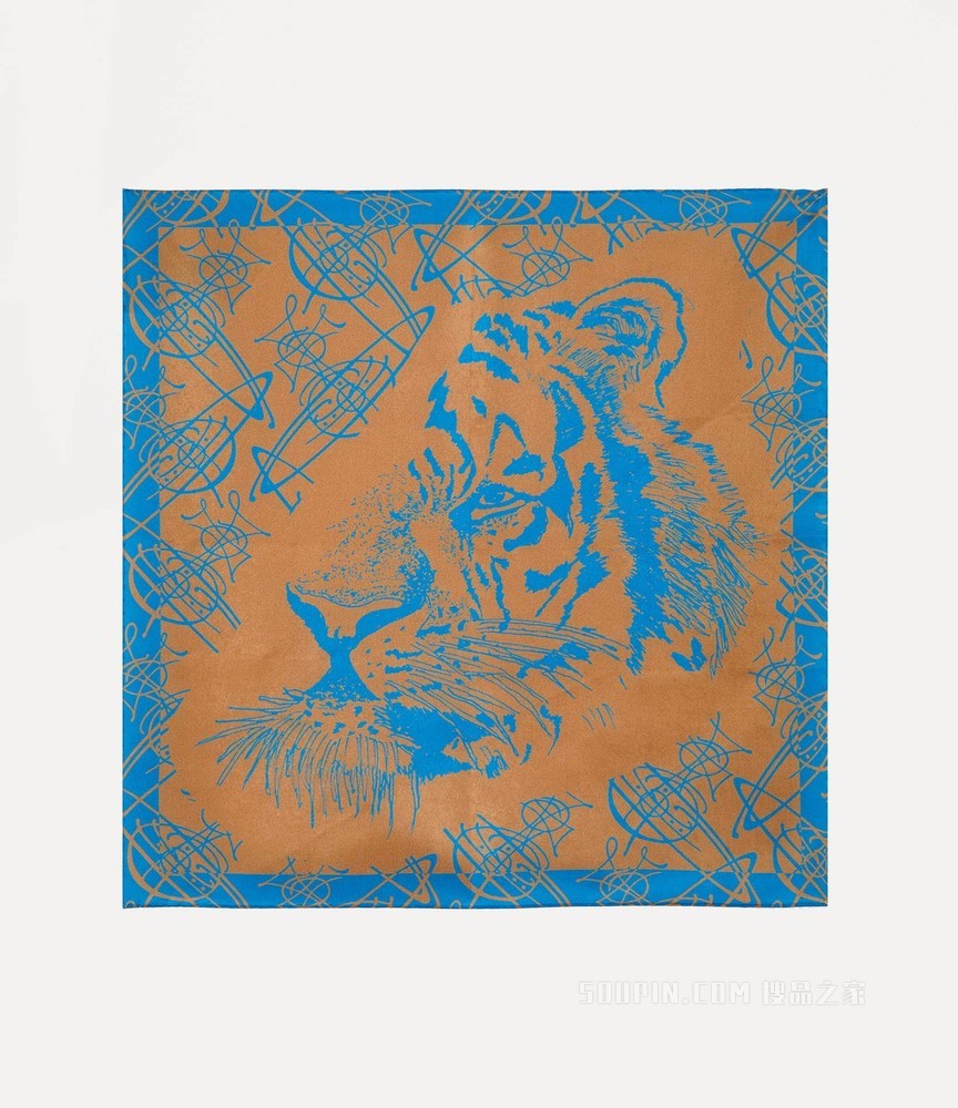 【Vivienne Westwood】Graffiti Tiger Pocket Square 81030002W008GE409-搜品之家