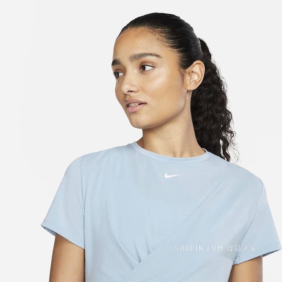 【Nike/耐克】Nike Dri-FIT One Luxe Twist 女子短袖上衣 DD4922-494-搜品之家