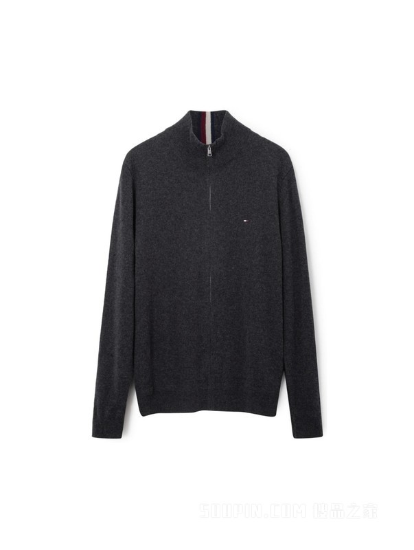 【Tommy Hilfiger】22新款早秋男装开襟针织衫MW0MW27766 MW0MW27766P92-搜品之家