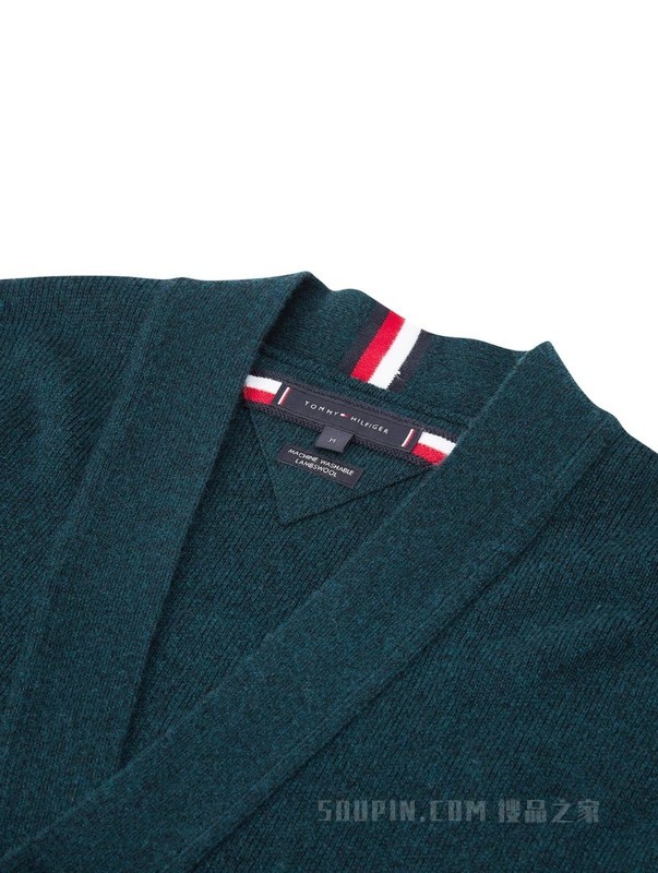 【Tommy Hilfiger】22新款早秋男装开襟针织衫MW0MW27762 MW0MW27762MRF-搜品之家