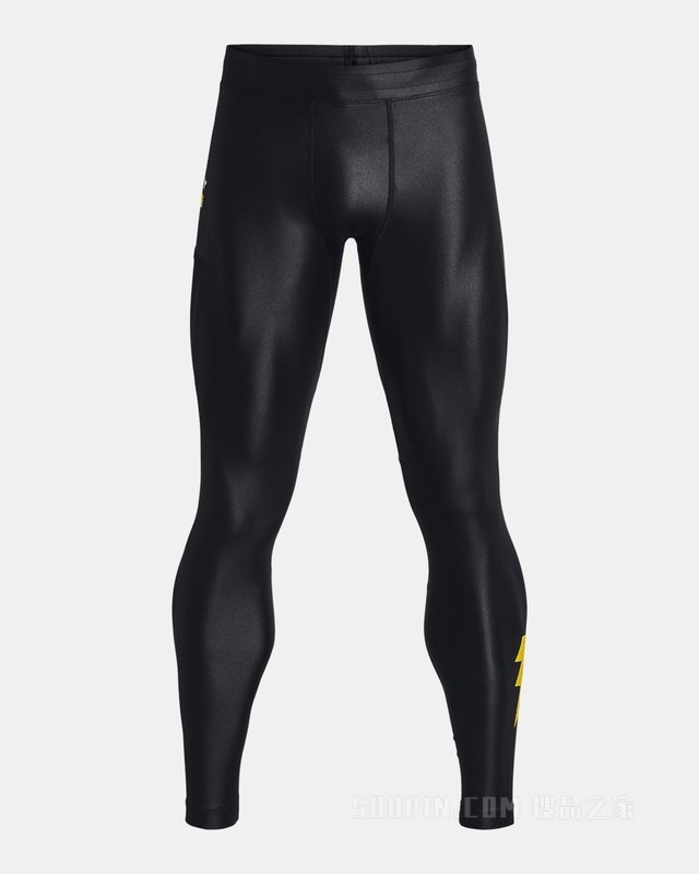 【安德玛】男士Project Rock强森Black Adam HeatGear® Iso-Chill紧身裤 1377745-001-搜品之家