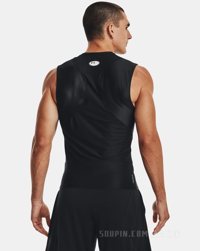【安德玛】男士Project Rock强森Black Adam HeatGear® Iso-Chill背心 1377746-001-搜品之家