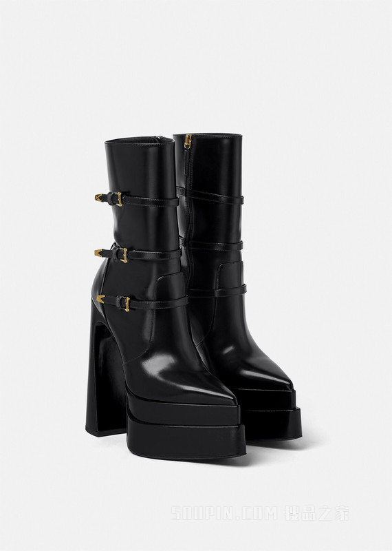 【Versace/范思哲】Aevitas 尖头防水台靴 1007252-DVT51_1B00V-搜品之家