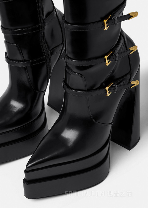 【Versace/范思哲】Aevitas 尖头防水台靴 1007252-DVT51_1B00V-搜品之家