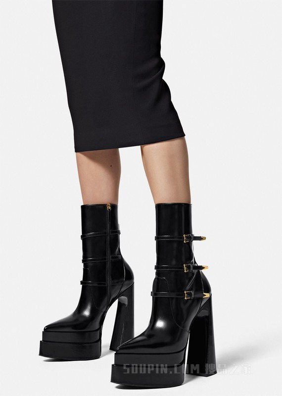 【Versace/范思哲】Aevitas 尖头防水台靴 1007252-DVT51_1B00V-搜品之家