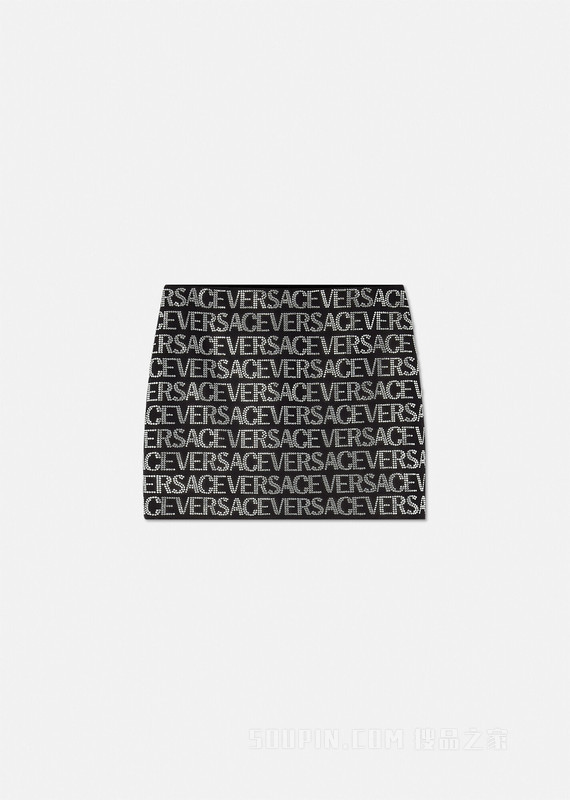 【Versace/范思哲】水晶Versace Allover迷你裙 1009366-1A06811_1B000-搜品之家