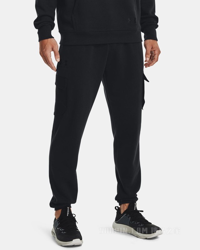 【安德玛】男士UA棉织慢跑长裤 1378600-001-搜品之家