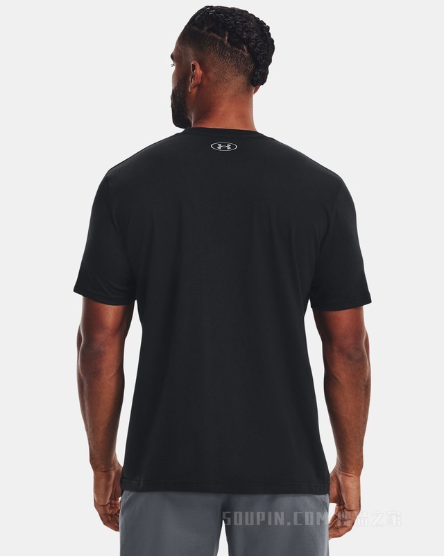 【安德玛】男士UA Stacked Logo Fill T恤 1361903-003-搜品之家