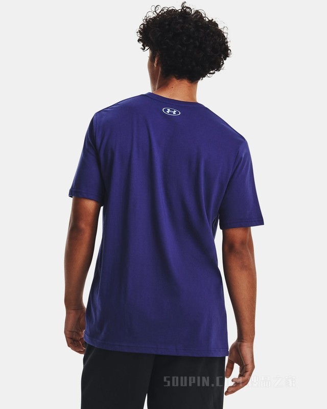 【安德玛】男士UA Stacked Logo Fill T恤 1361903-468-搜品之家
