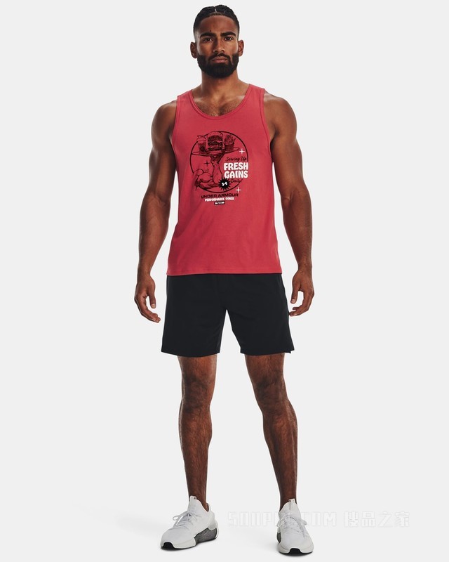 【安德玛】男士UA Gains Dinner背心 1377920-638-搜品之家