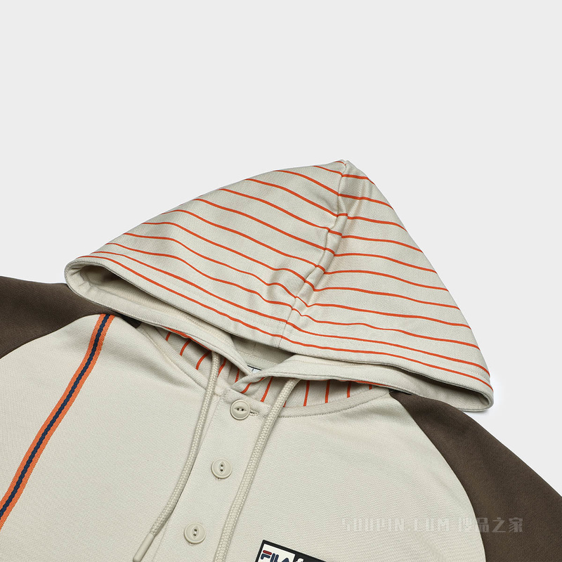 【FILA/斐乐】FILA X FACETASM联名女子宽松连帽卫衣 T11W337202F-搜品之家
