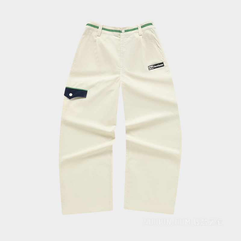 【FILA/斐乐】FILA X FACETASM联名女子潮流运动宽松梭织长裤 T11W337802F-搜品之家