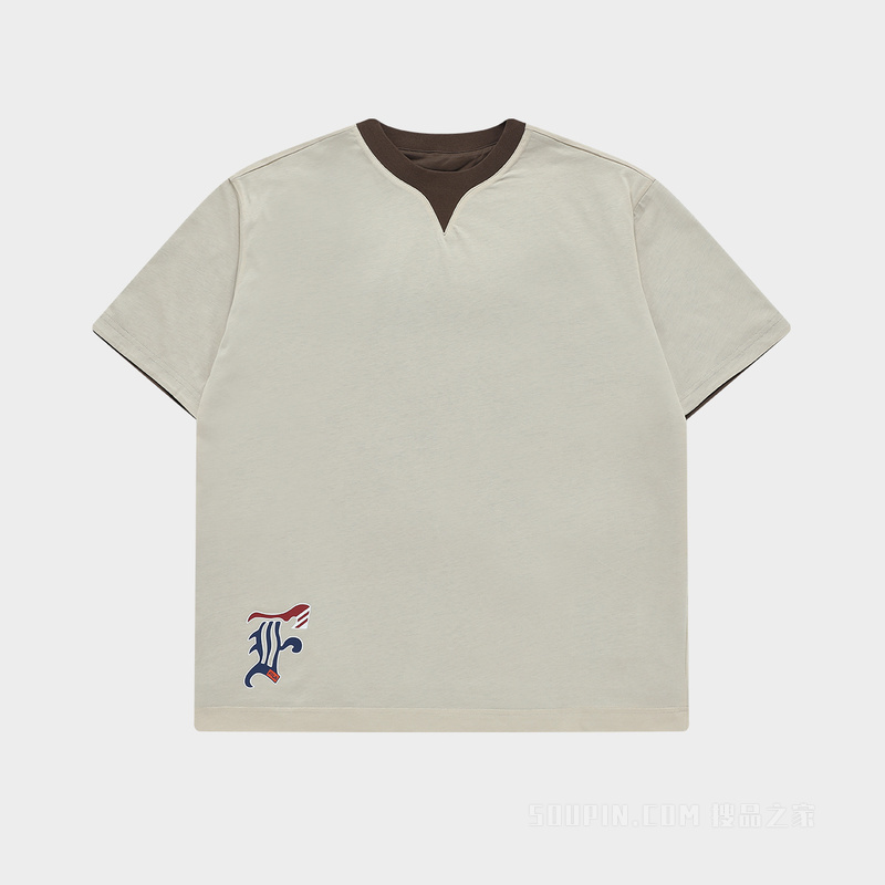 【FILA/斐乐】FILA X FACETASM联名男子潮流运动宽松短袖T裇 T11M337101F-搜品之家