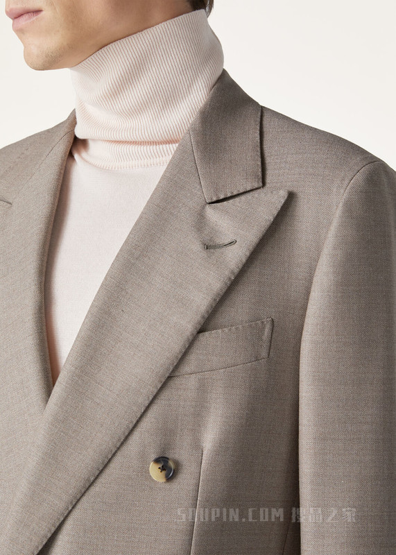 【Loro Piana/诺悠翩雅】Milano 男士夹克 初剪羊毛 FAO0586_D0KU-搜品之家